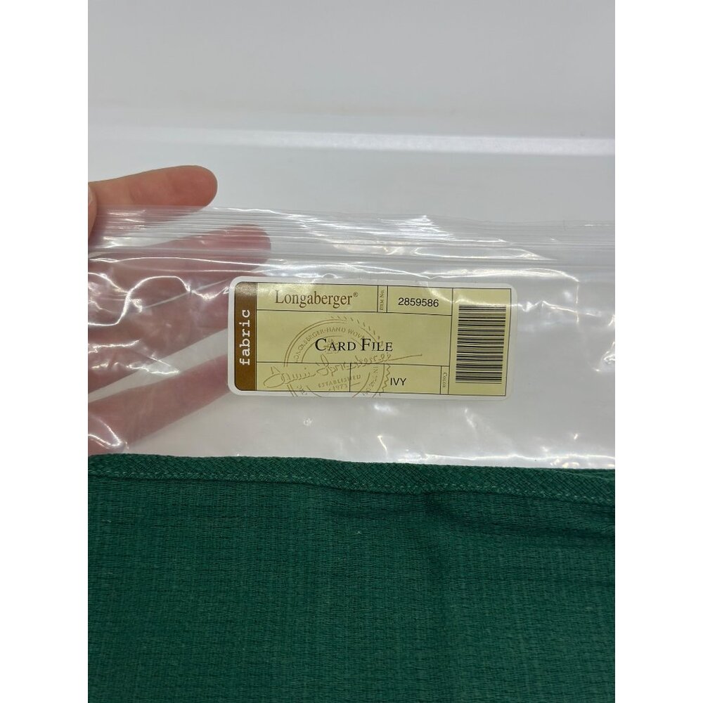 Longaberger | Accents | Nip Longaberger Ivy Dark Green Card File Basket ...